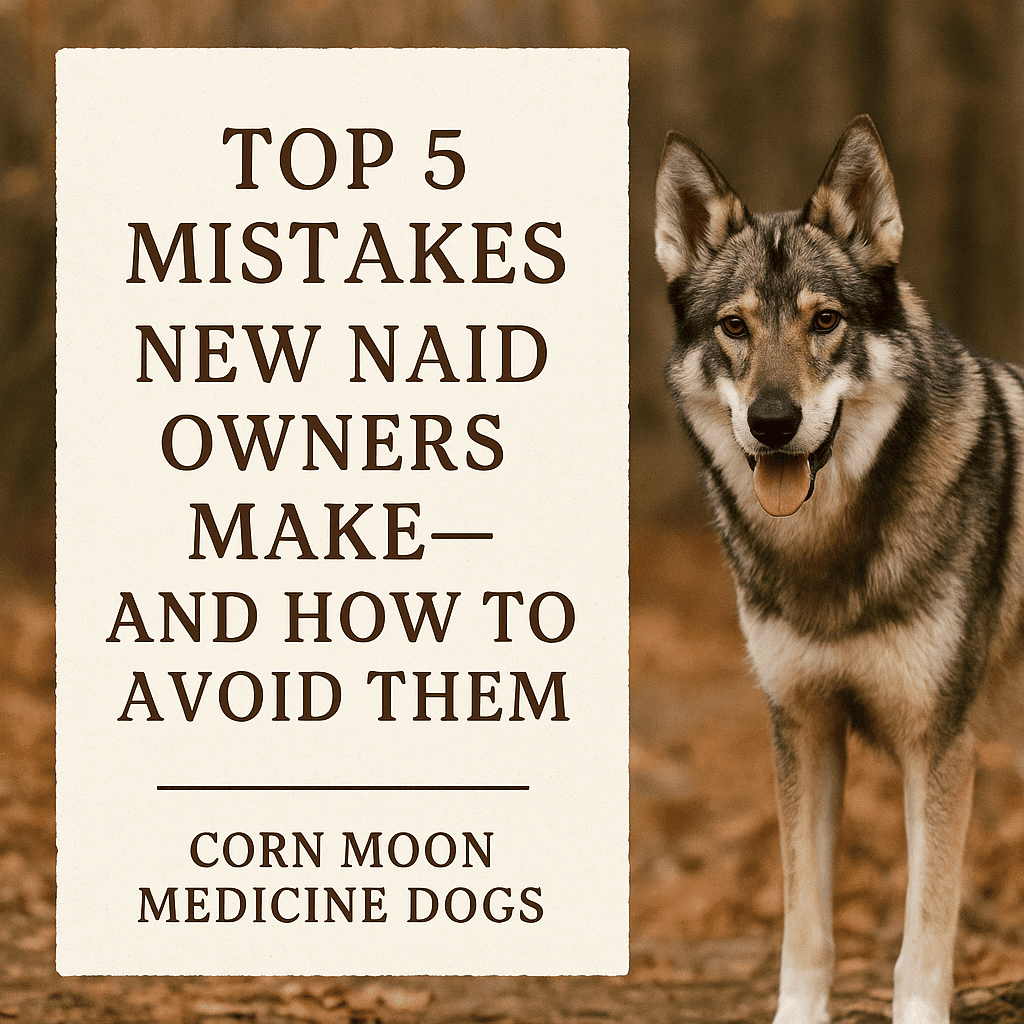 Top 5 Mistakes New NAID Owners Make | Corn Moon Medicine Dogs